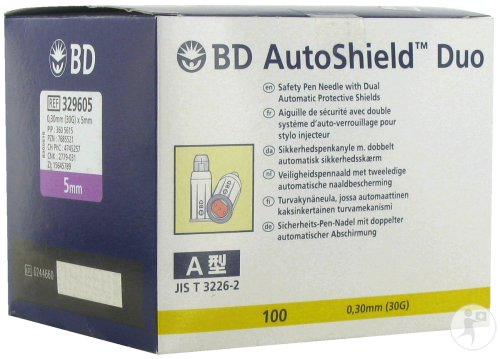 BD Autoshield Duo Safety Engineered 5mm Pack of 100 – Ovilcare