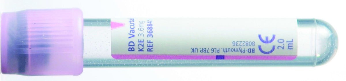 BD Vacutainer k2 Edta Tube 2ml - Pack of 100 – Ovilcare