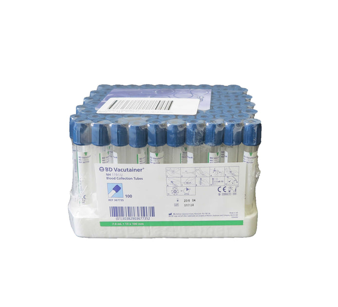 BD Vacutainer for trace element determination 7ml - Pack of 100 – Ovilcare