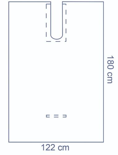 Invisishield Split Drape,122 x 132 cm, Adh Split 15 x 48cm – Ovilcare