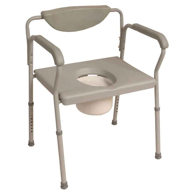 Economy Height Adjustable Extra Wide Commode – Ovilcare