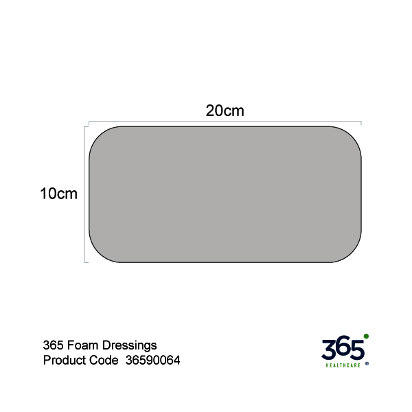 365 Foam Dressings (10 x 20 cm) - Pack of 10 – Ovilcare