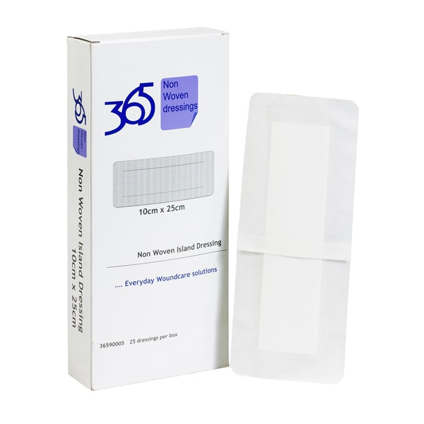 365 Non Woven Island Dressings (10 x 25 cm) - Pack of 12 – Ovilcare