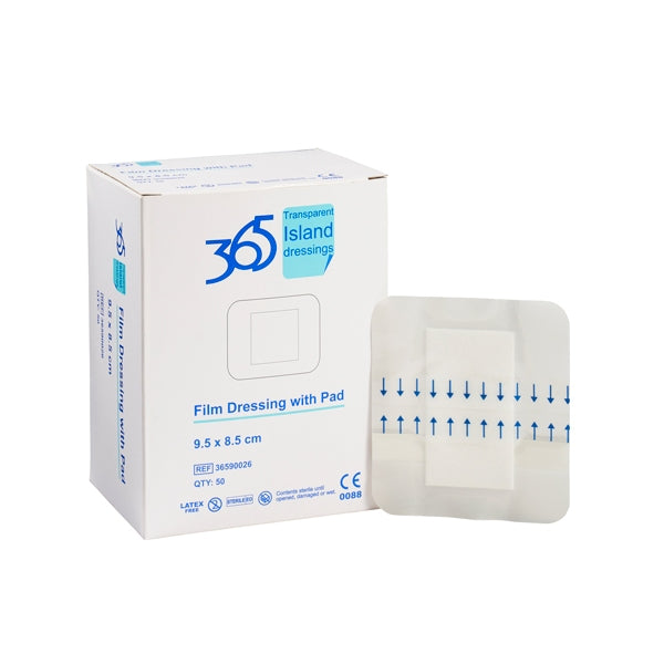365 Transparent Island Dressings (8.5 x 9.5 cm) - Pack of 50 – Ovilcare